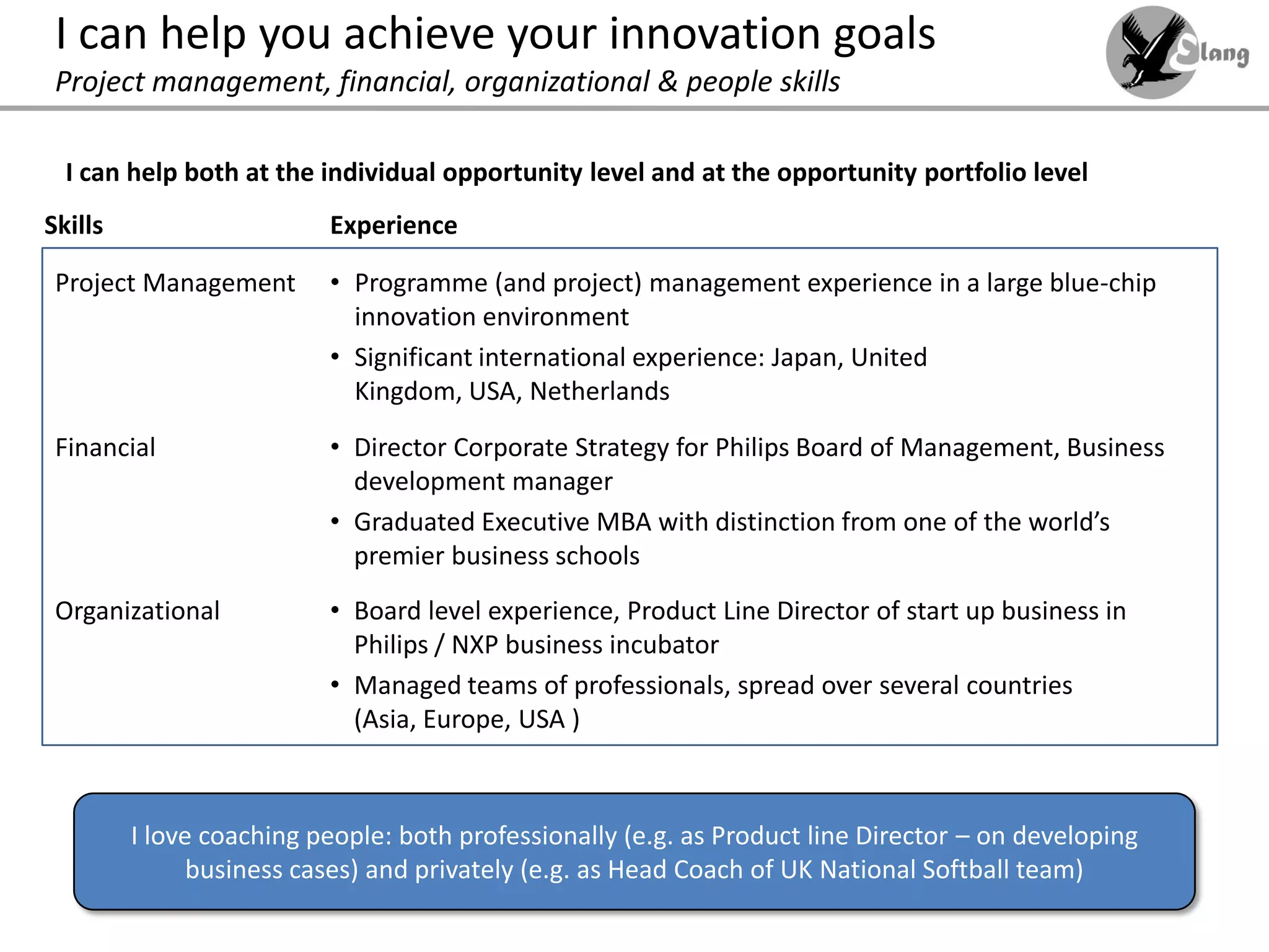 Elang Strategic Programme Management | PPT