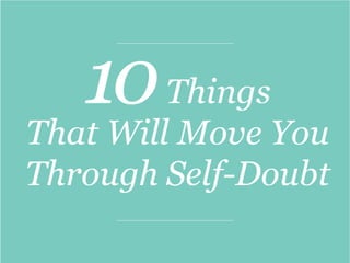 Self-Doubt and the Power of Personal Narrative | PPT