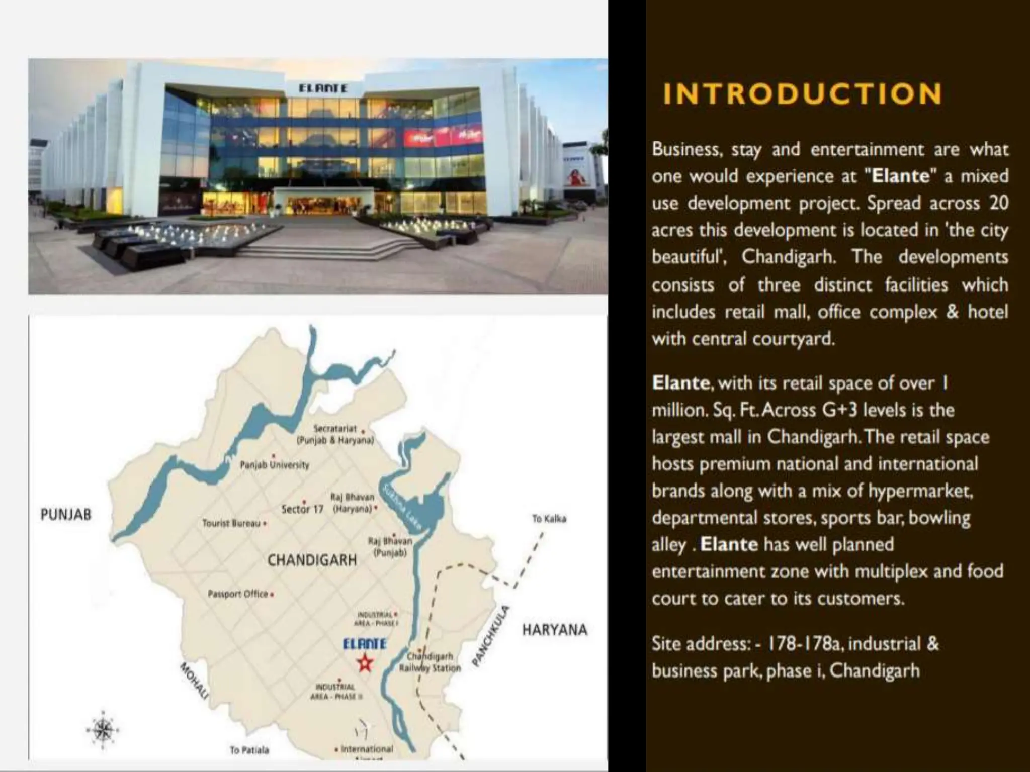 ARCHITECTURAL CASESTUDY ELANTE MALL CASE STUDY.pptx