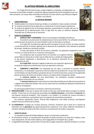 EL ANTIGUO REGIMEN Y LA REVOLUCION FRANCESA | DOCX