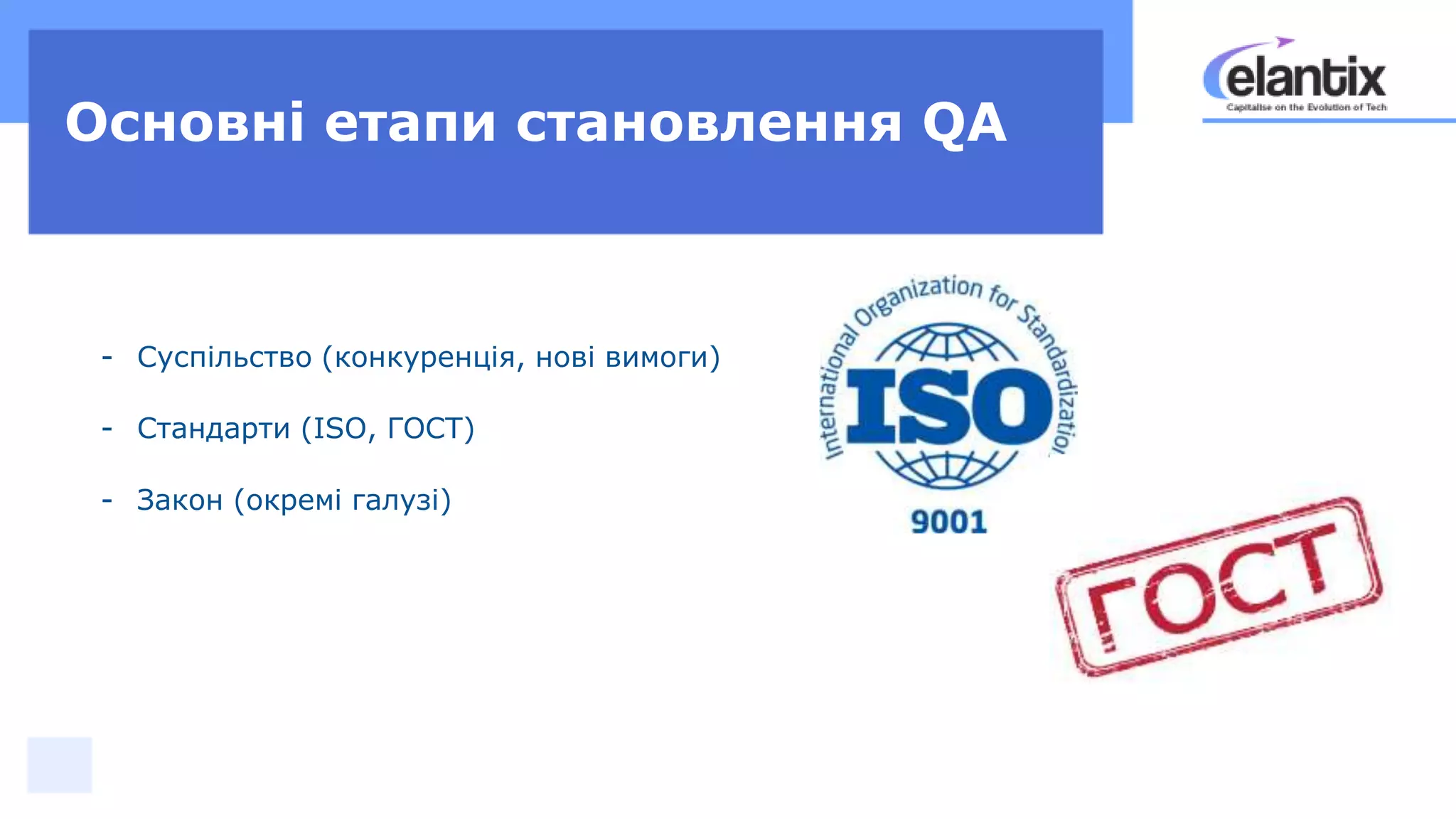 Якість продукту при створенні ПЗ Sdlc Software Development Lifecycle Роль Qa на всіх фазах
