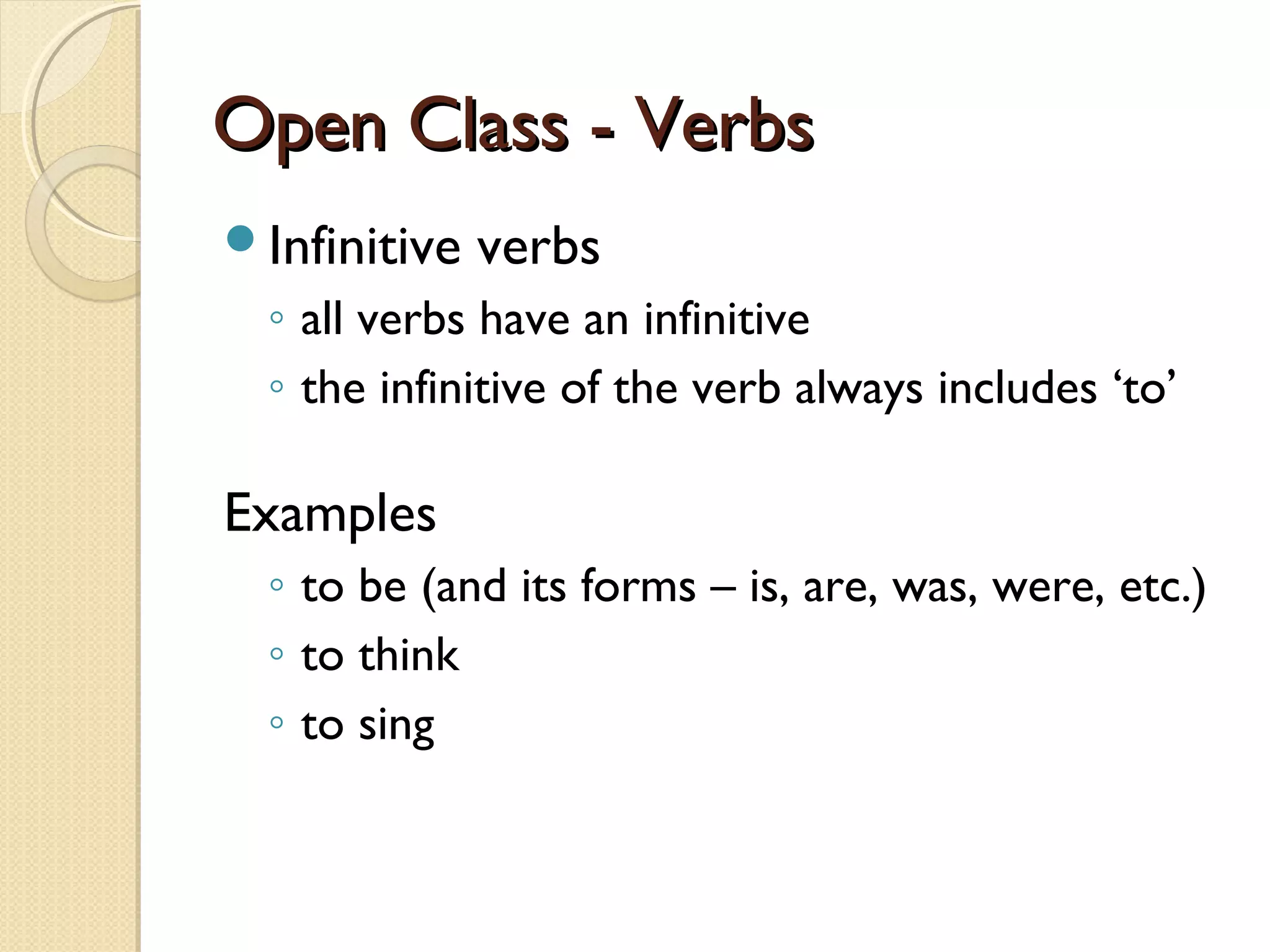 English Language - Lexicology and Word classes | PPT | Homework and ...