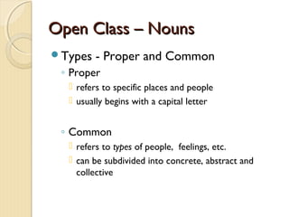English Language - Lexicology and Word classes | PPT