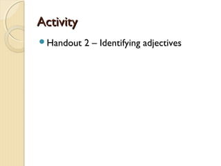 English Language - Lexicology and Word classes | PPT