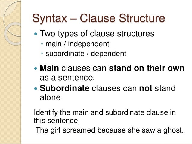 Ch 4.3 Syntax