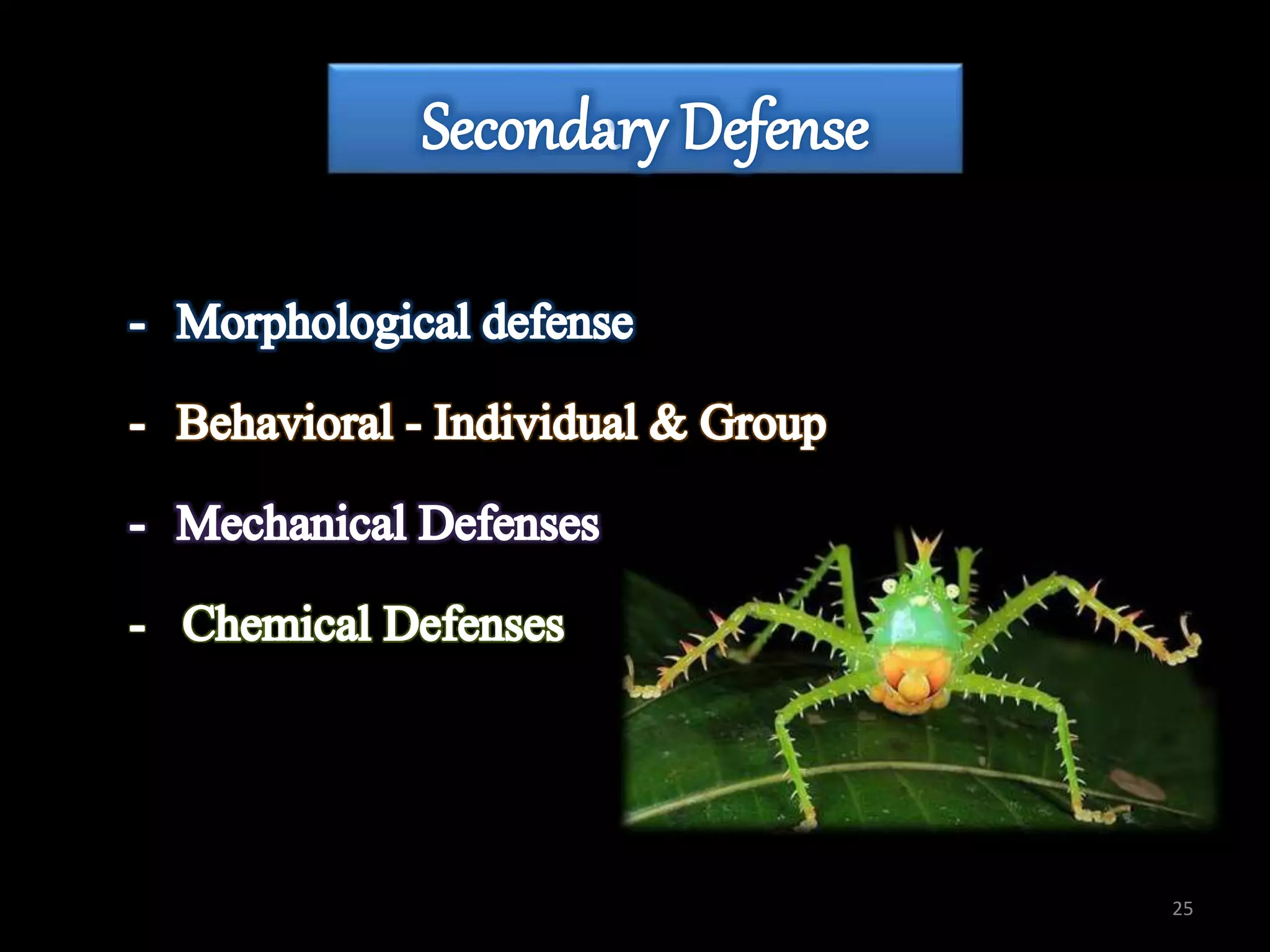 INSECT DEFENSE MECHANISM | PPTX
