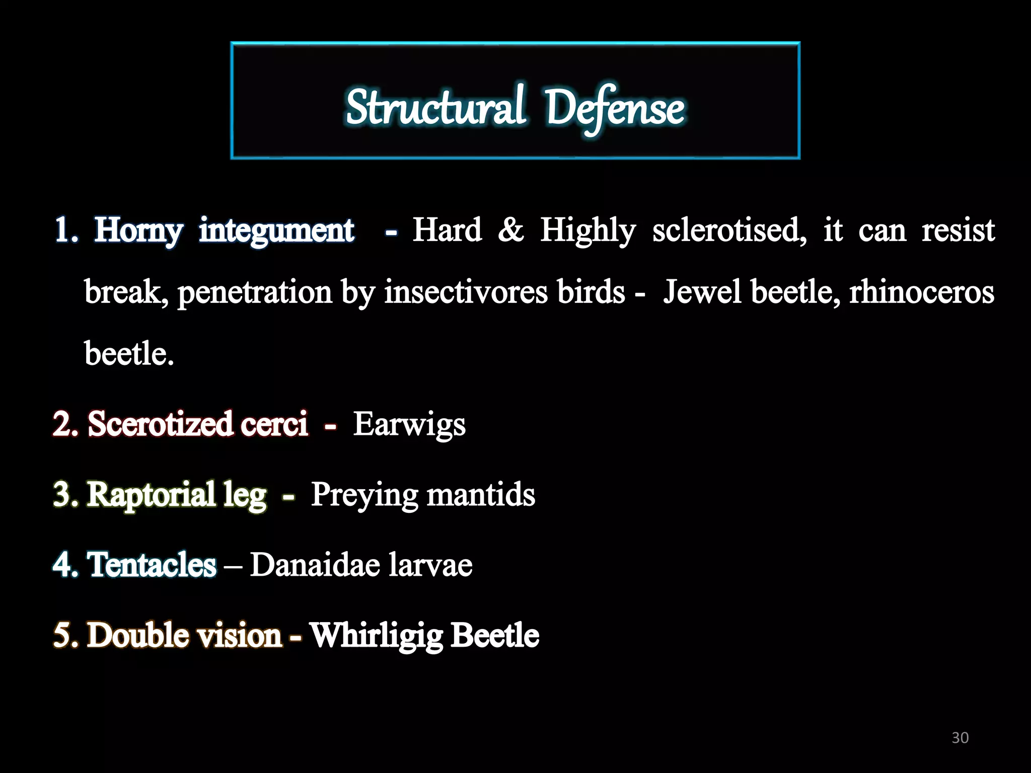 INSECT DEFENSE MECHANISM | PPTX