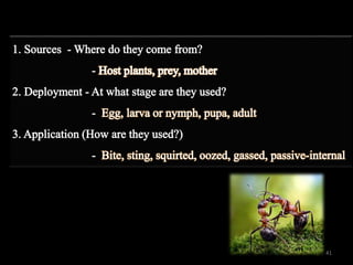 INSECT DEFENSE MECHANISM | PPTX