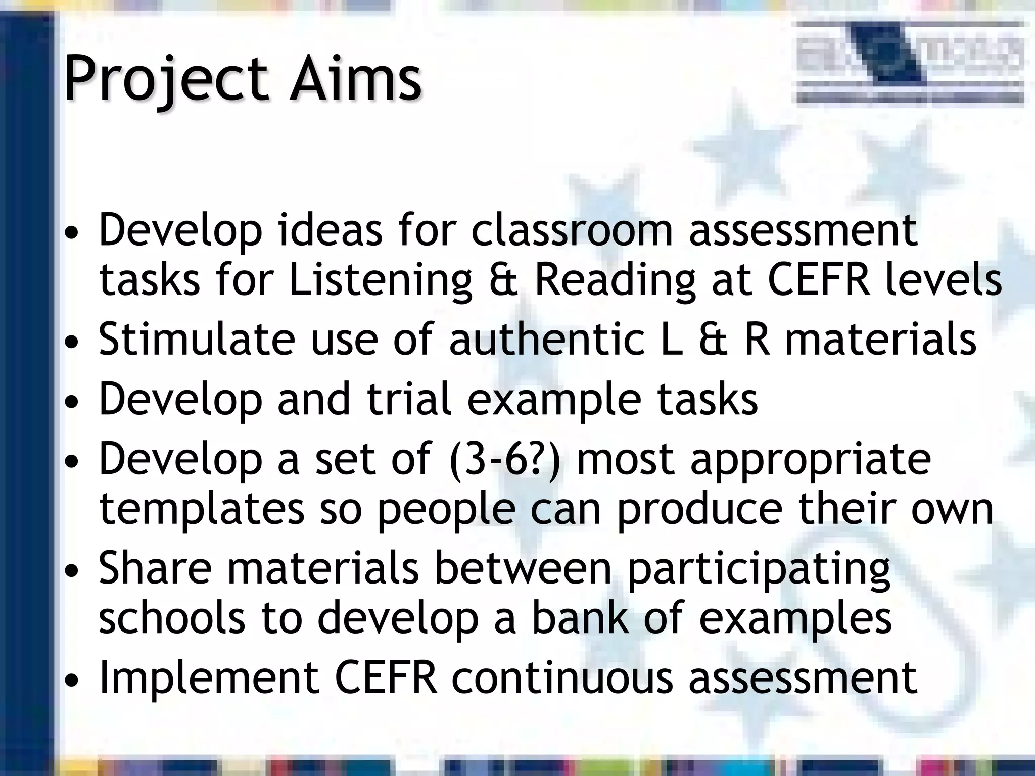 Aoife Harrington & Ela Jarosz: CEFR Listening & Reading Assessment | PDF