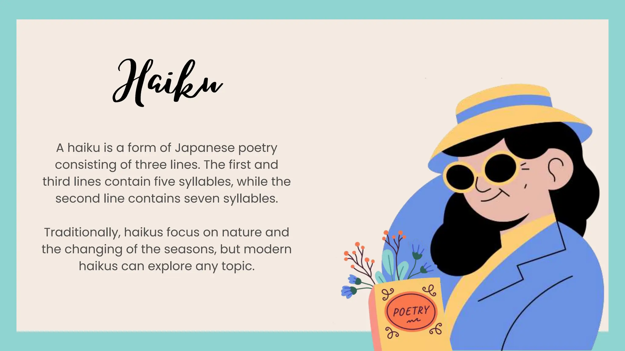 ELA Poetry in Nature Exploring Haiku and Tanka Poetry Education ...