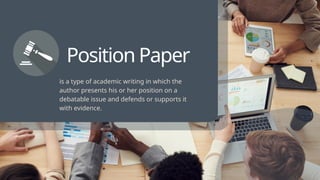 ELA Position Paper Educational Presentation in Gray Realistic Style.pptx