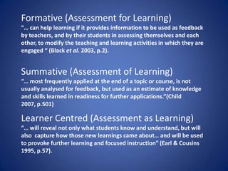 Enabling Learning and Assessment | PPTX