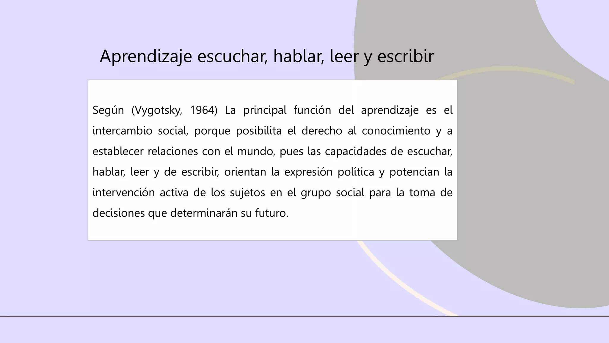 EL APRENDIZAJE ESCUCHAR, LEER, HABLAR Y ESCRIBIR 1.pptx
