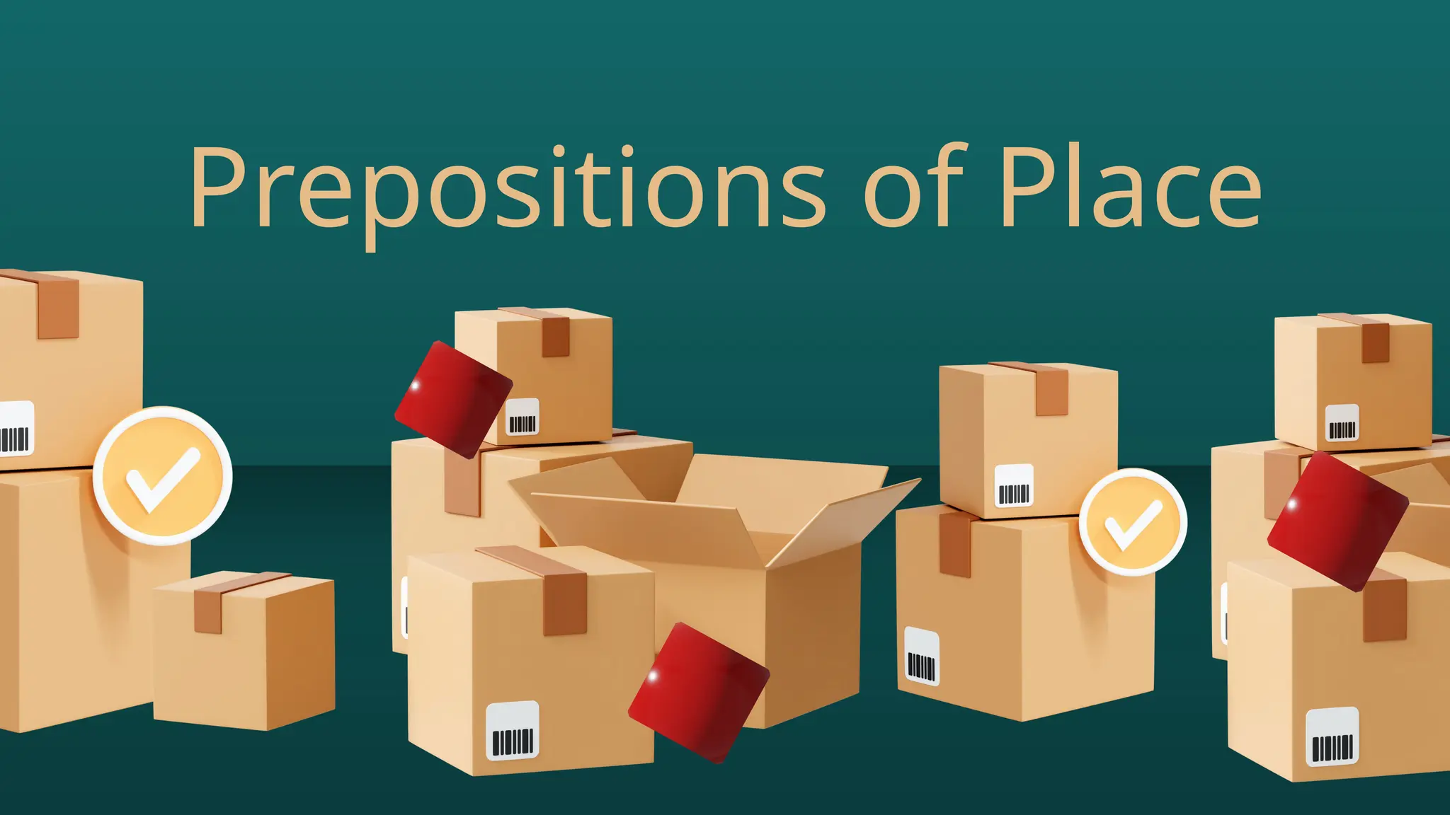 ELA Prepositions of Place and Direction Education Presentation in Green ...