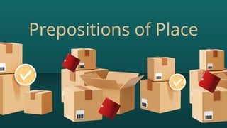 ELA Prepositions of Place and Direction Education Presentation in Green ...
