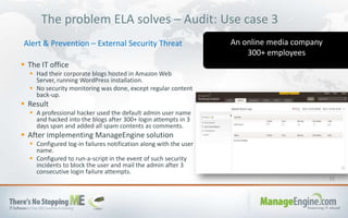 EventLog Analyzer - Product overview | PPTX