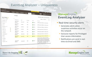 EventLog Analyzer - Product overview | PPTX