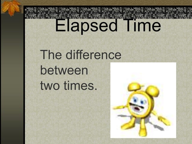 Elapsed time.pp