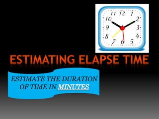 Elapse of time | PPTX