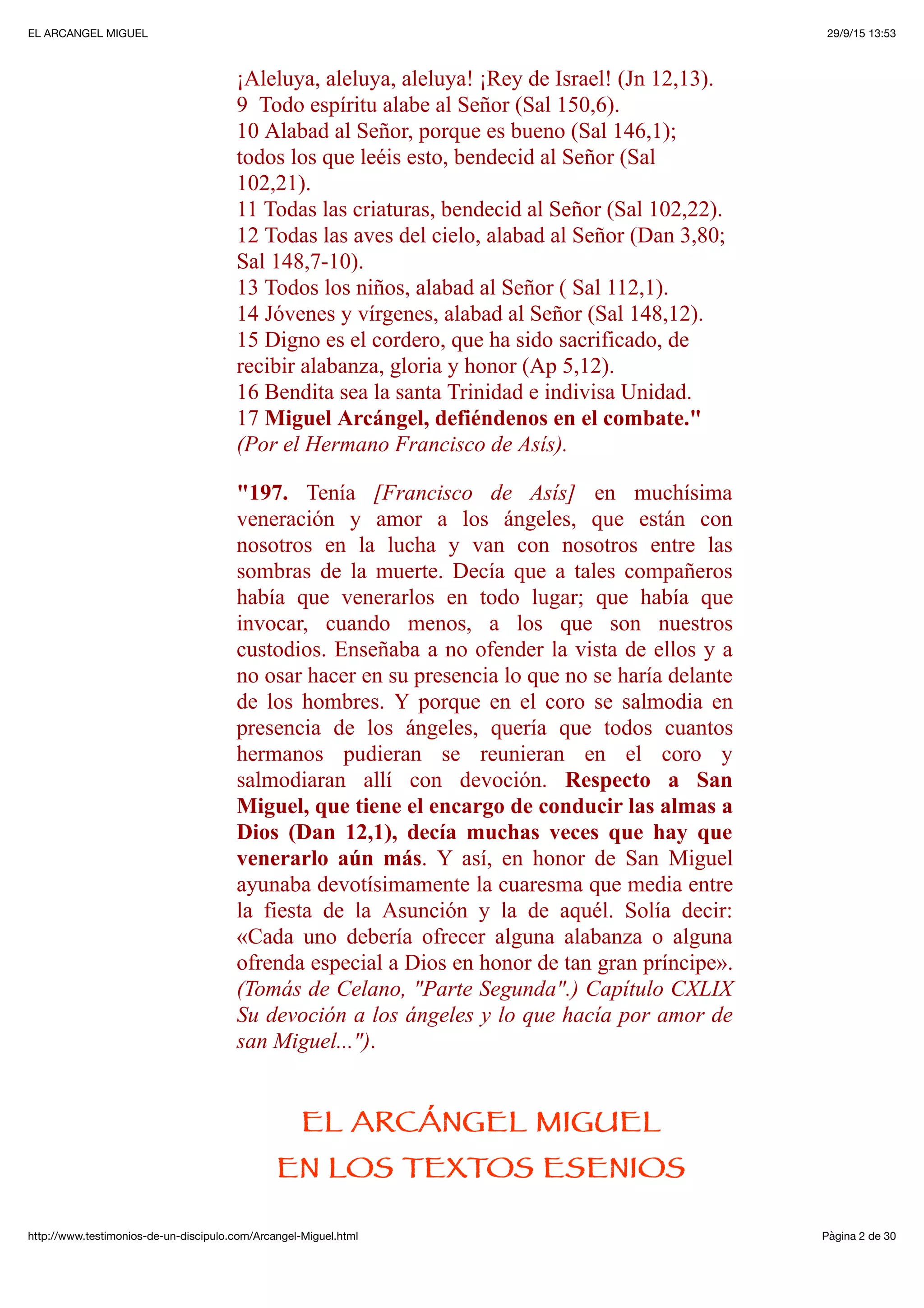 EN HONOR DEL ARCÁNGEL MIGUEL | PDF | Christianity | Religion & Spirituality