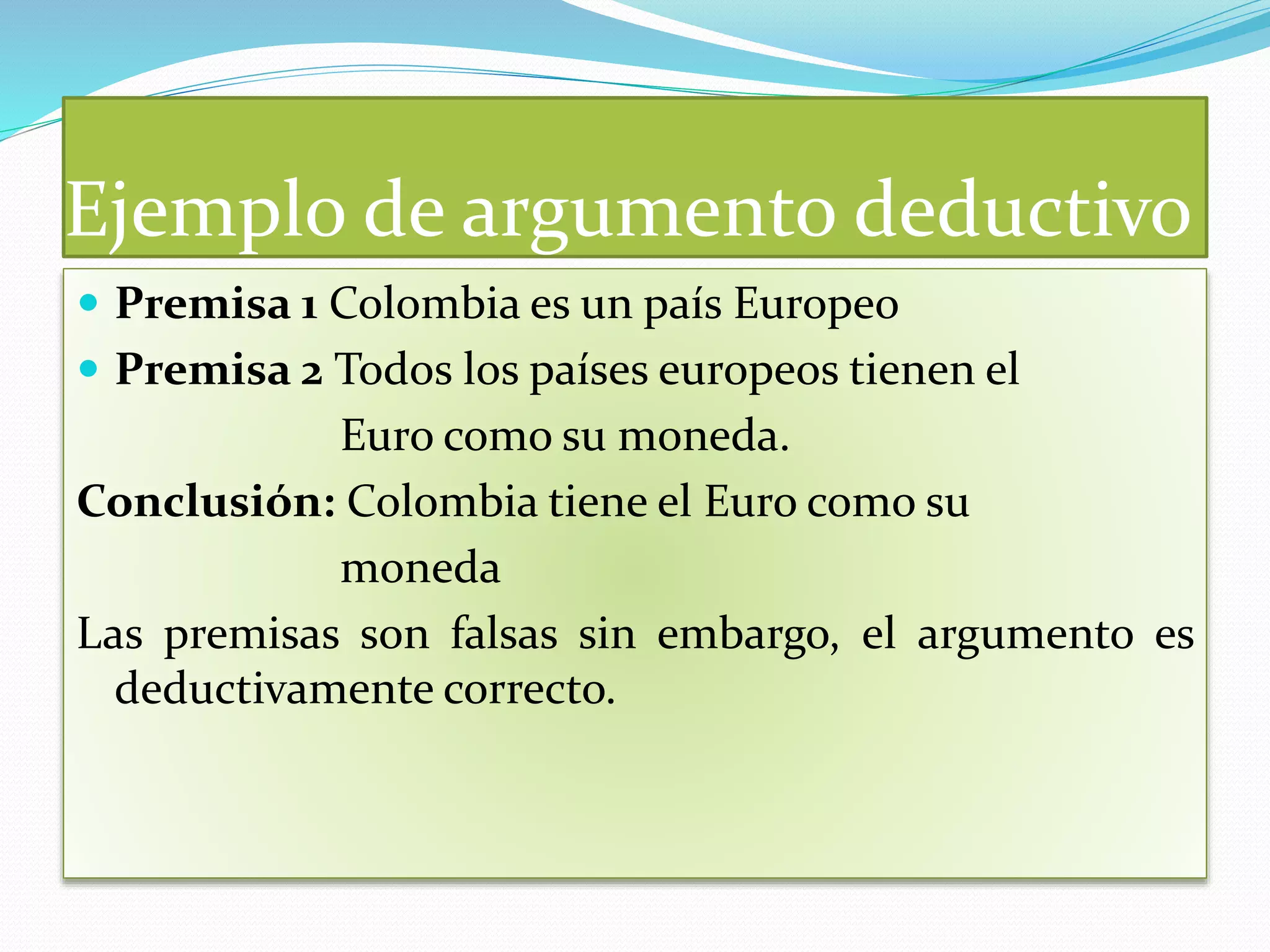 El argumento y la logica | PPT