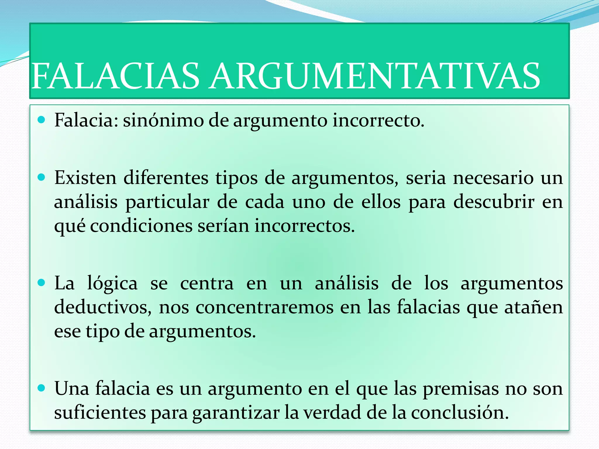 El argumento y la logica | PPT