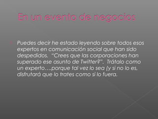 El arte de conversar y socializar by Clara Reynoso | PPT