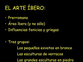 El arte de los pueblos prerromanos | PPT