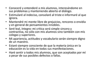 El arte de ser maestro | PPTX