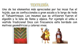 El arte en el imperio incaico | PPTX
