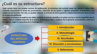 El artículo científico | PDF