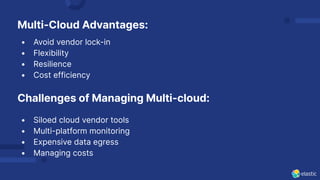 Monitor multi-cloud deployments with Elastic Observability | PPT