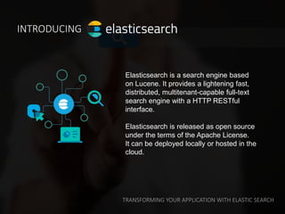Transforming your application with Elasticsearch | PPT
