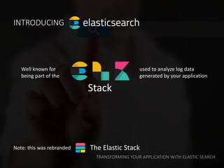 Transforming your application with Elasticsearch | PPTX