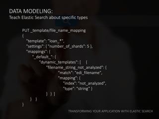 Transforming your application with Elasticsearch | PPT