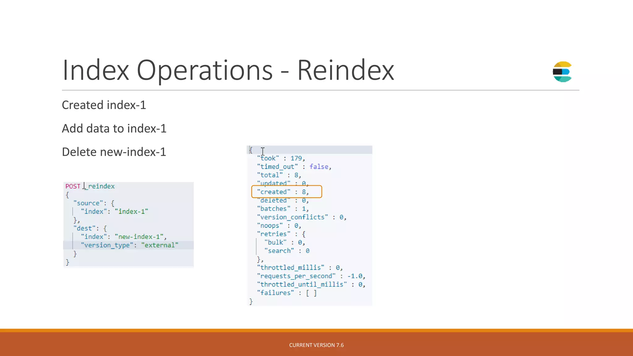 Elastic 101 index operations | PPTX | Databases | Computer Software and Applications