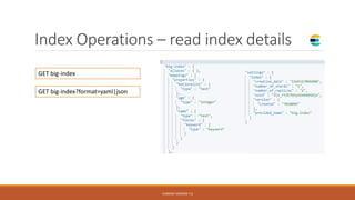 Elastic 101 index operations | PPTX | Databases | Computer Software and ...