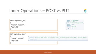 Elastic 101 index operations | PPTX | Databases | Computer Software and ...