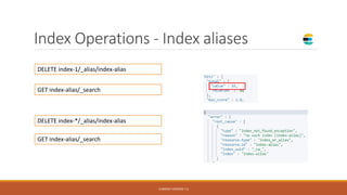 Elastic 101 index operations | PPTX | Databases | Computer Software and Applications