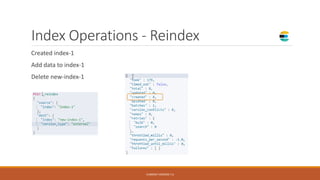 Elastic 101 index operations | PPTX | Databases | Computer Software and Applications