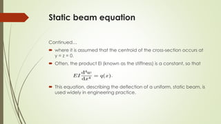 Elastic beams | PPTX