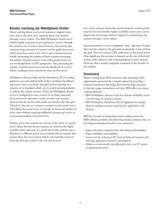 Elastic caching for scalability, dynamic growth and performance | PDF