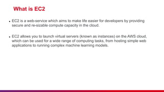 Elastic Compute Cloud (EC2) on AWS Presentation | PPTX