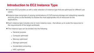 Elastic Compute Cloud (EC2) on AWS Presentation | PPTX