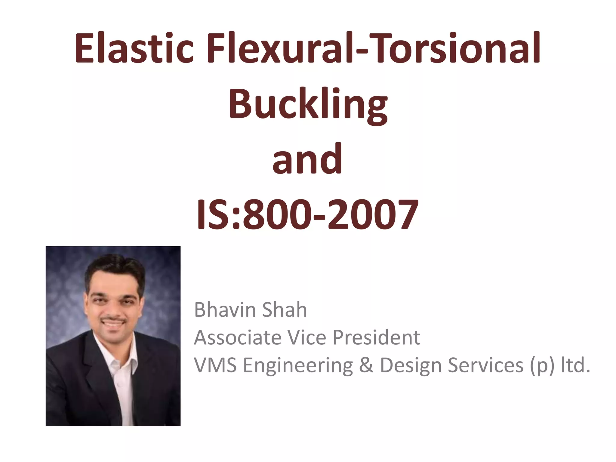 Elastic flexural torsional buckling | PPTX | Business Accounting ...