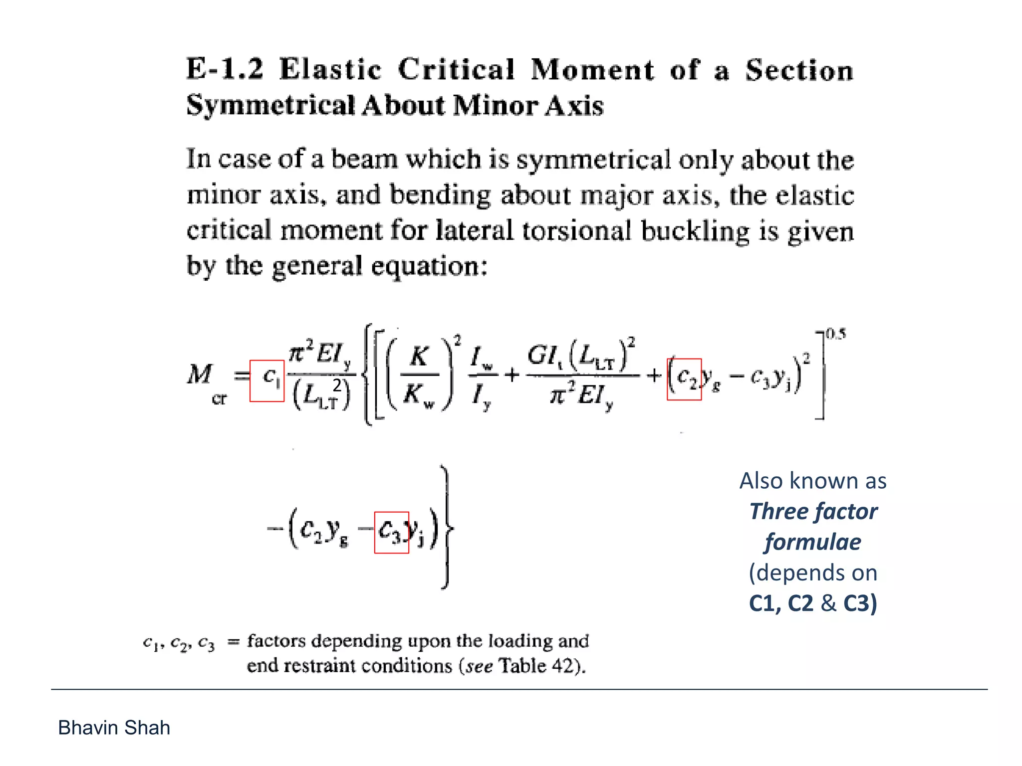 Elastic flexural torsional buckling | PPTX | Business Accounting ...
