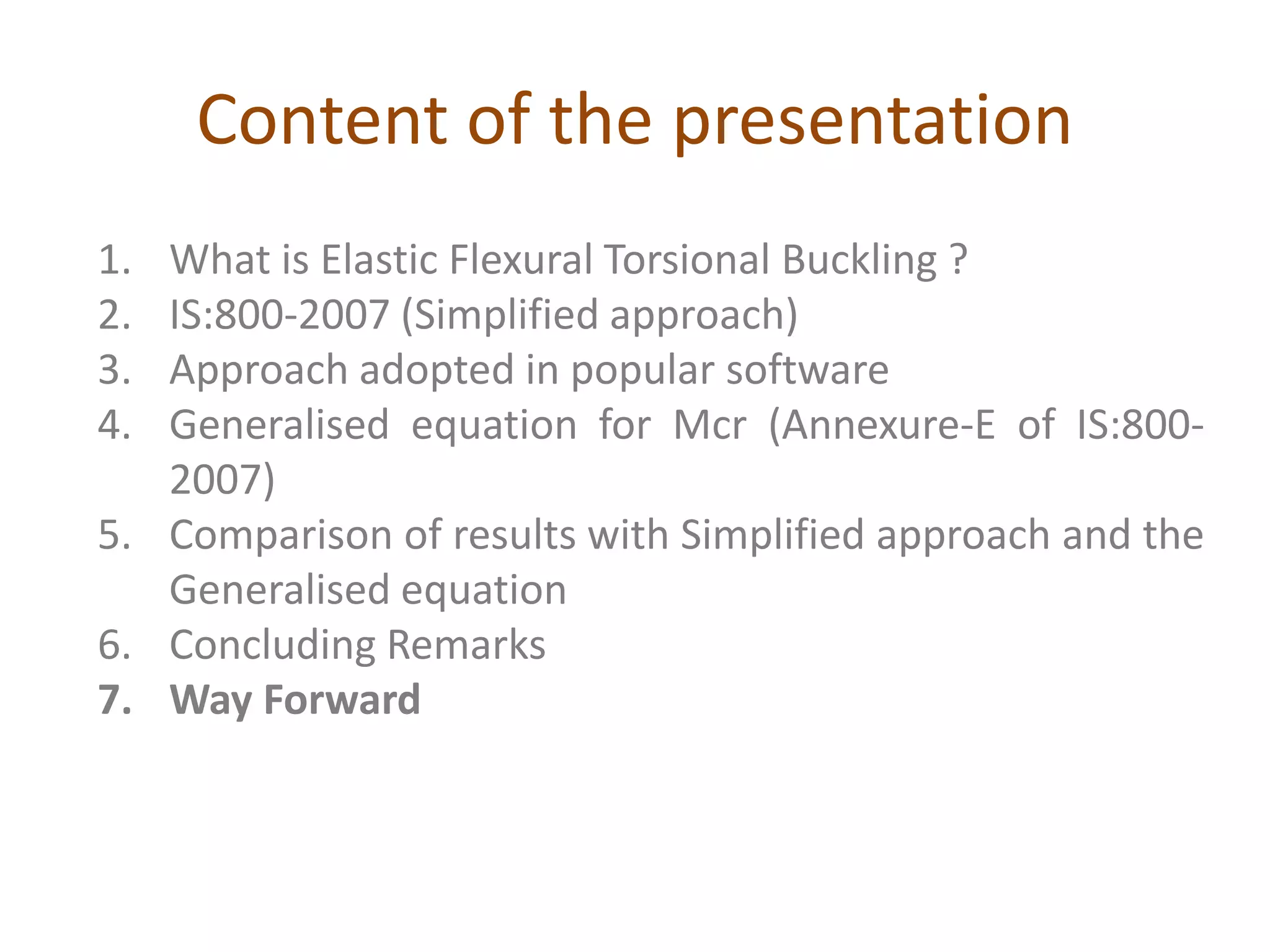 Elastic flexural torsional buckling | PPTX | Business Accounting ...