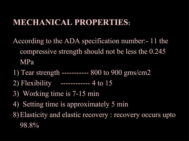 Elastic impression materials | PPT | Oral care | Personal Care