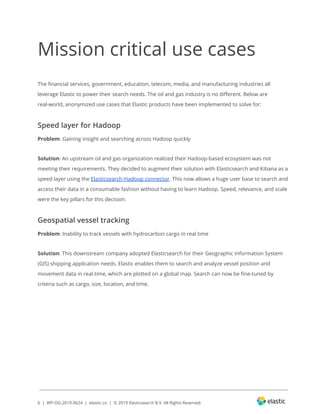 Elastic in oil and gas | PDF