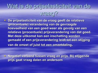 Elasticiteiten (havo) | PPT